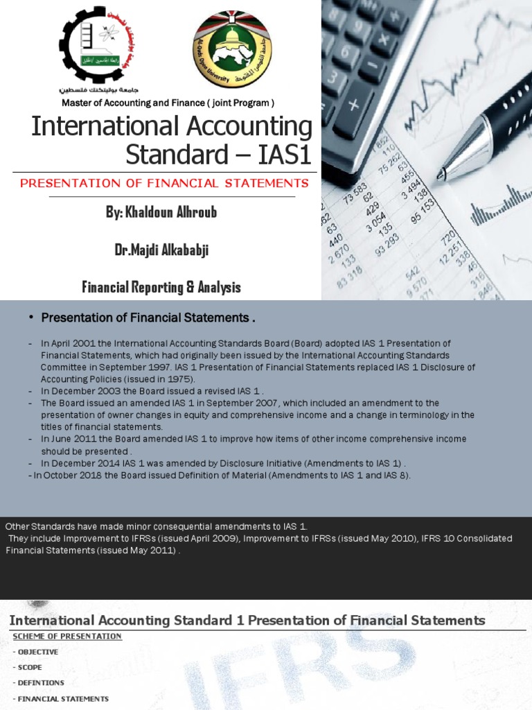 International Accounting Standard IAS1 PDF | PDF | International ...
