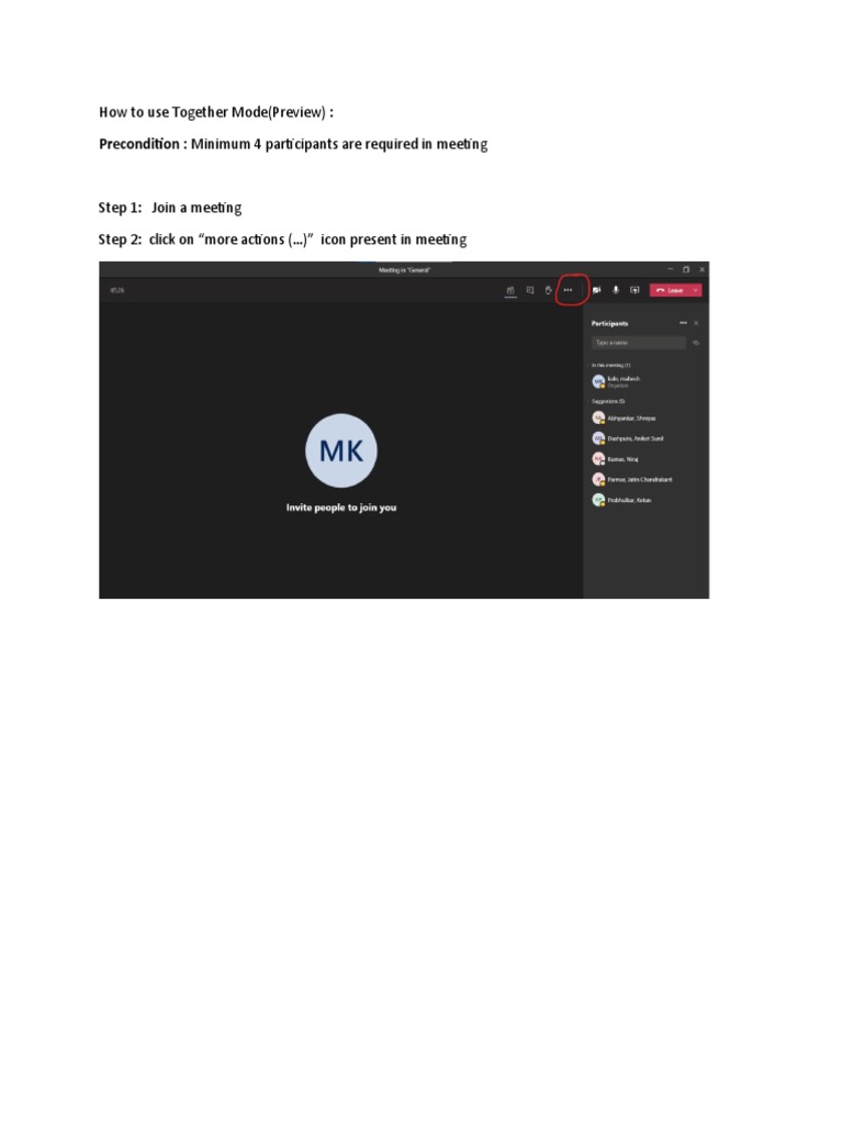 How To Use Together Mode | PDF