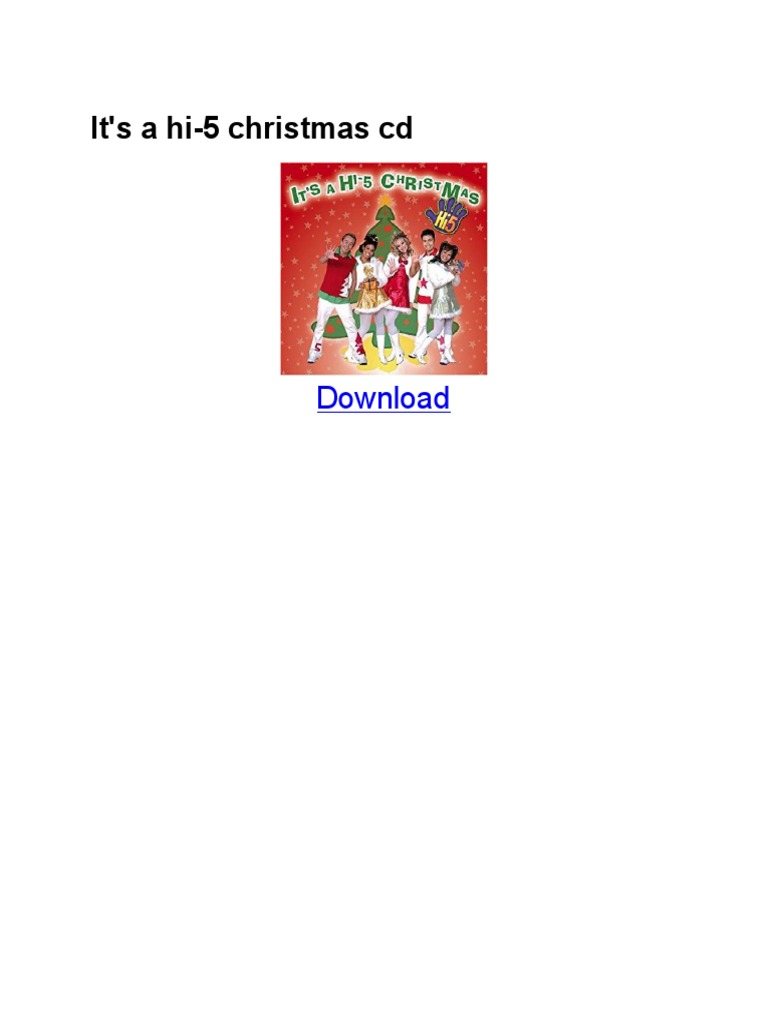 Hi-5 Christmas CD Overview | PDF | Compact Disc | Christmas
