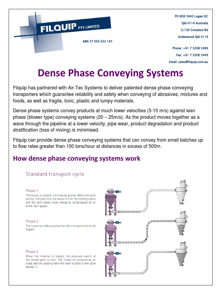 How Dense Phase Conveying Systems Work | PDF | Sodium | Silicon