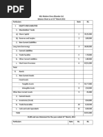 Schedule III Balance Sheet Format | PDF | Balance Sheet | Equity (Finance)