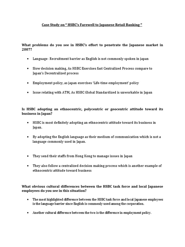HSBC's Farewell To Japanese Retail Banking | PDF | Hsbc | Japan