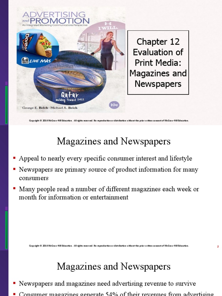 Evaluation of Print Media: Magazines and Newspapers | PDF | Newspapers ...