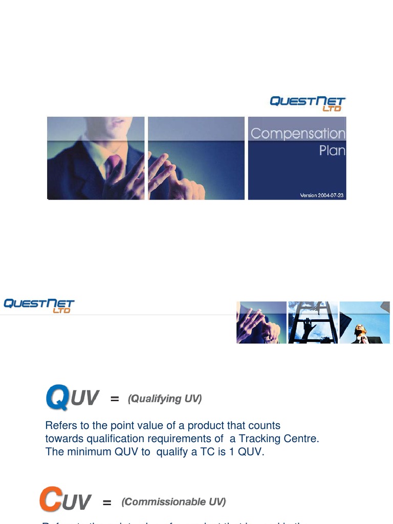 QuestNet Compensation Plan | PDF | Retail | Government Finances