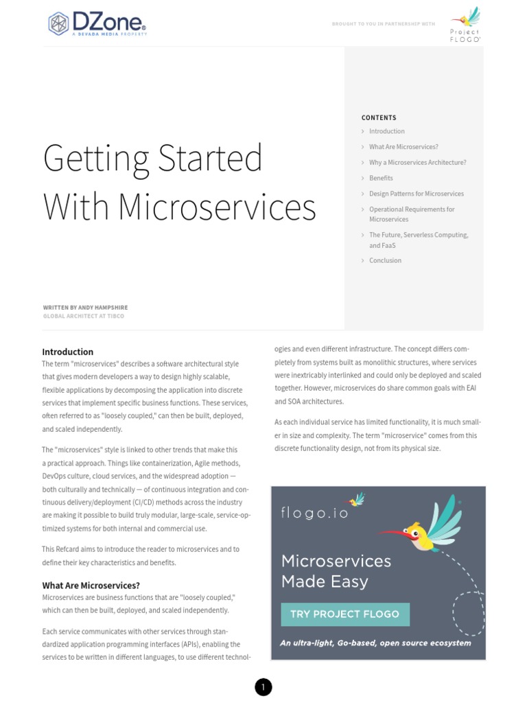 Getting Started Microservices | PDF