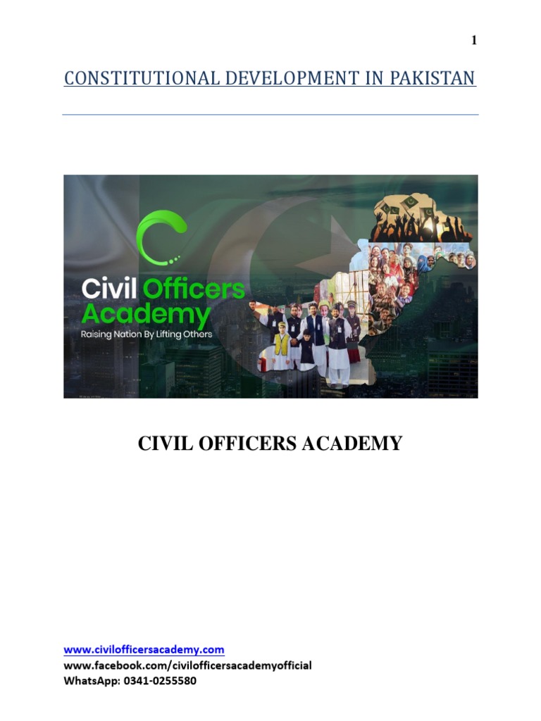Constitutional Developments in Pak | PDF | Parliament Of Pakistan ...