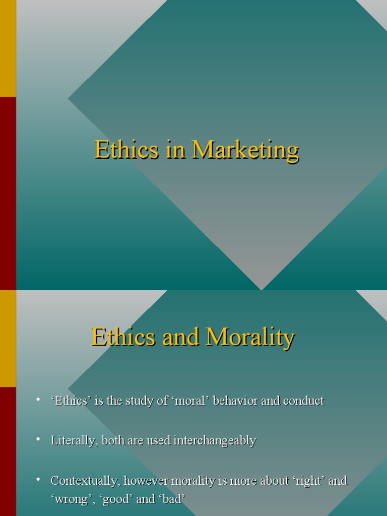 8b. Marketing and Ethics | PDF | Consumer Protection | Morality