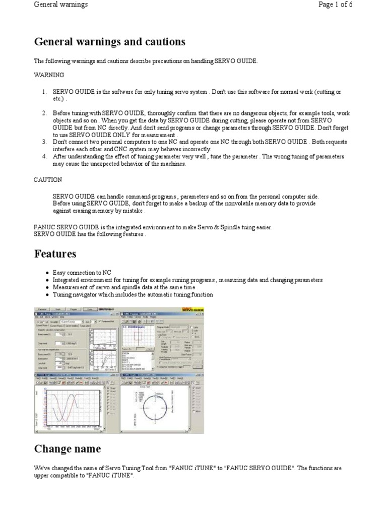 Servo Guide Help Manual - Fanuc Servo Guide 6 | PDF | Numerical Control ...