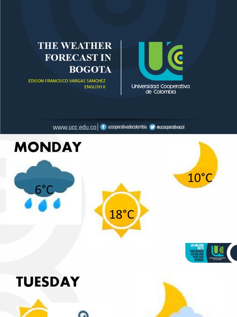 Bogota Weekly Weather Forecast | PDF | Cooking, Food & Wine
