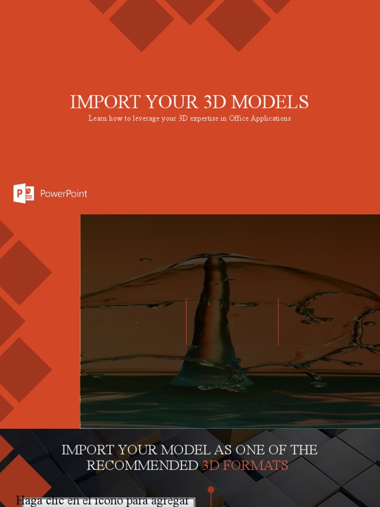 Import 3D models and animate in Office | PDF | System Software | Software