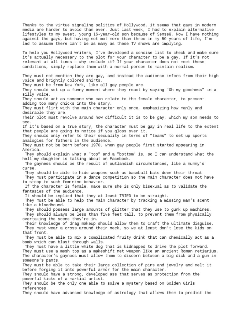 Funny Copypasta | PDF | Gay