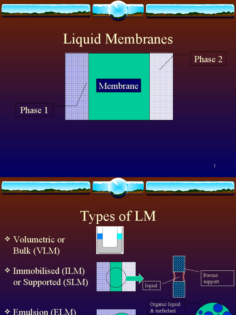Liquid-Membranes | PDF | Chemical Engineering | Chemical Process ...