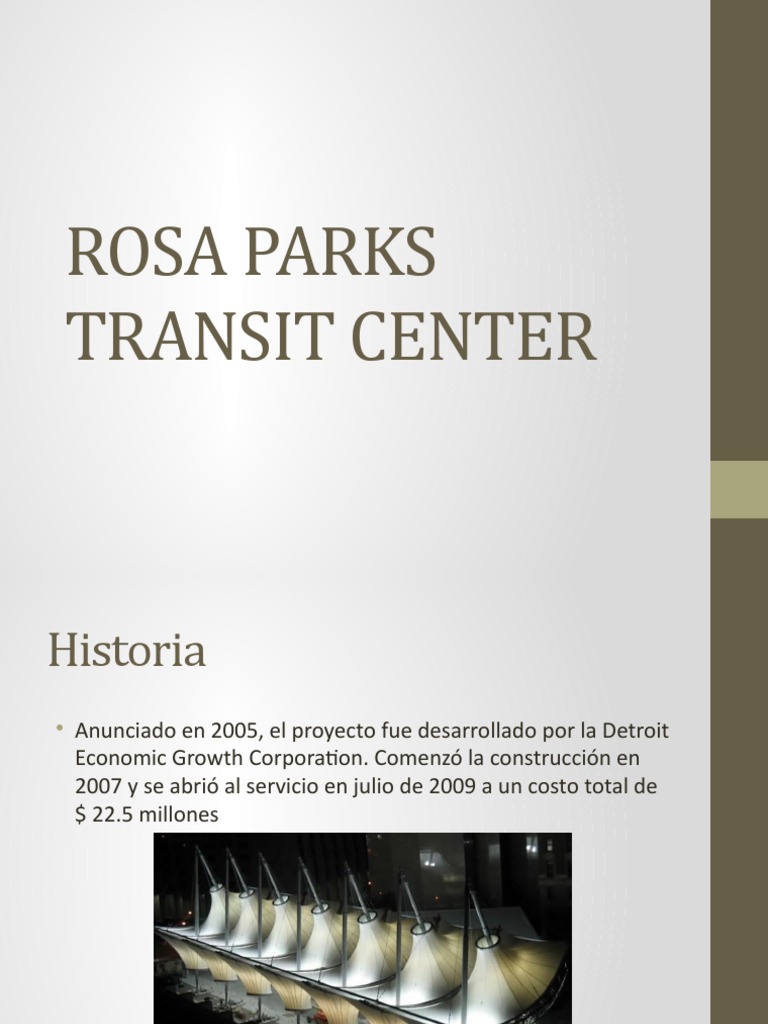 Rosa Parks Transit Center | PDF | Detroit | Autobús