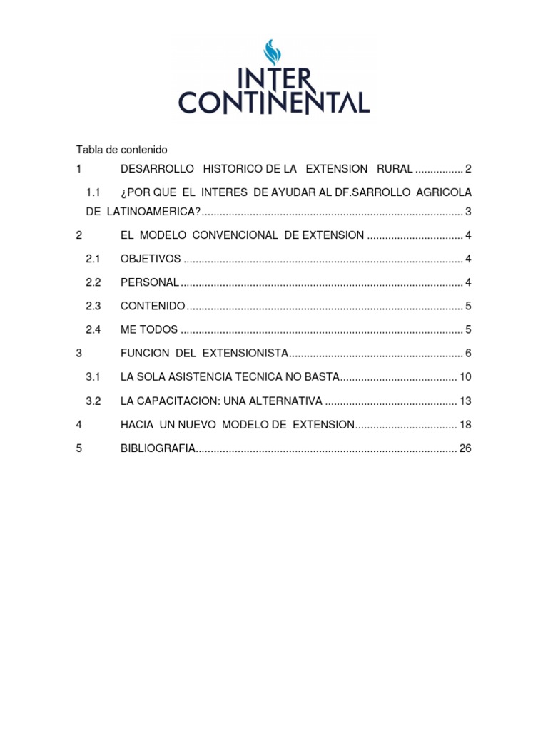 Principios de La Extensión Rural | PDF | Agricultura | America latina