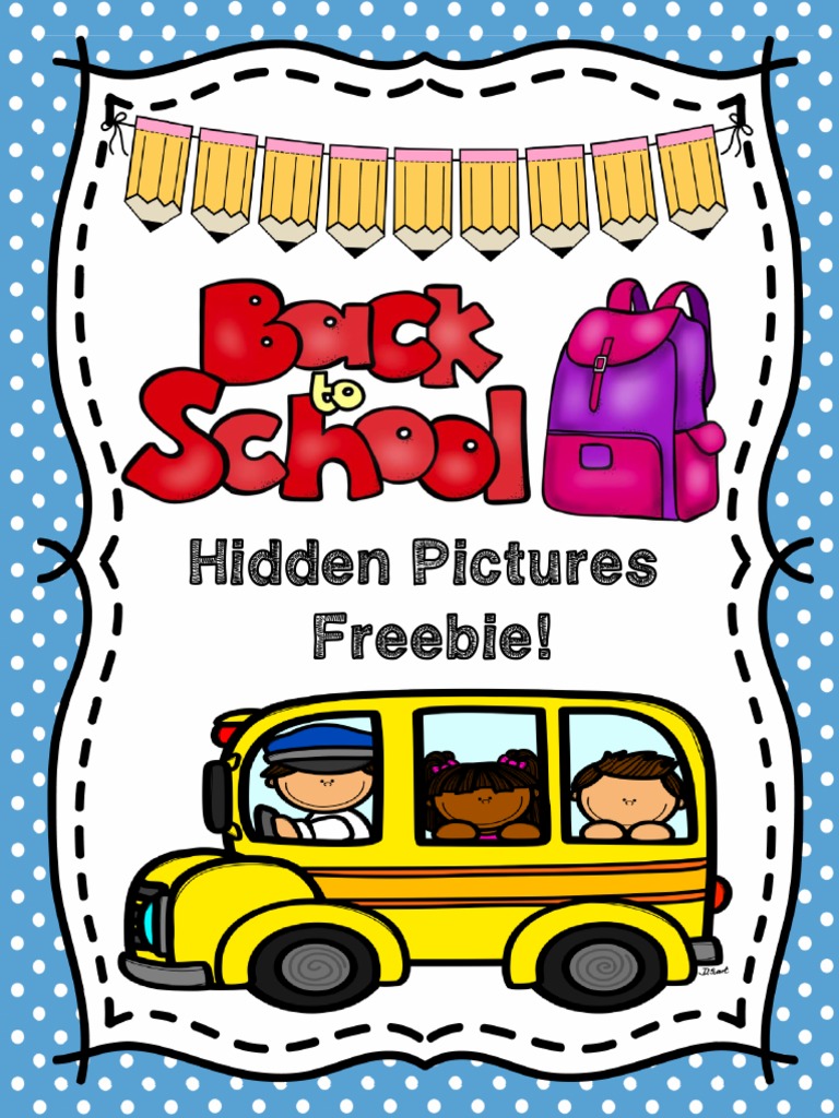 Backto School Hidden Picture Freebie 1 | PDF | Schools