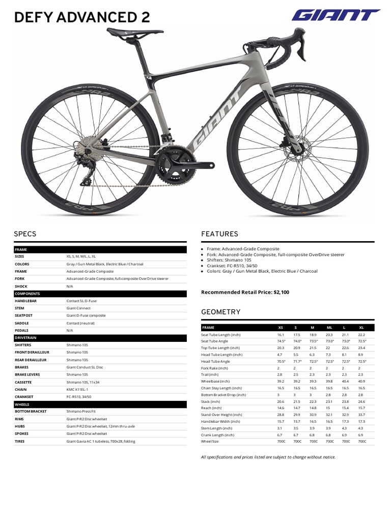 Specs Features: Recommended Retail Price: $2,100 | PDF | Wheel ...