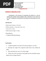 Compaction Test Report | PDF | Soil | Nature