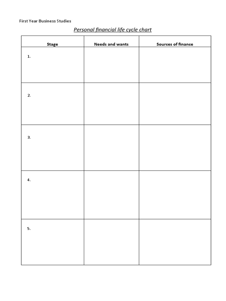 Financial Life Cycle Chart | PDF