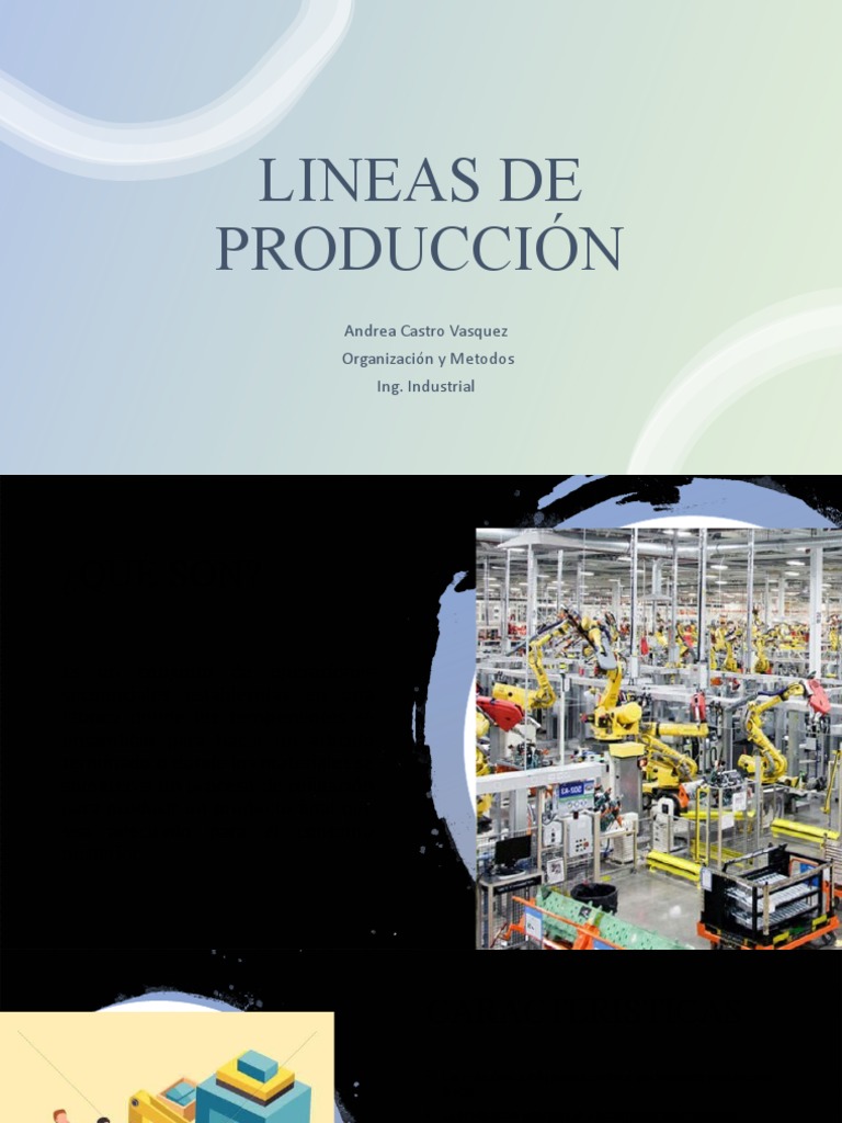 Tipos y características de líneas de producción | PDF | Tecnología ...
