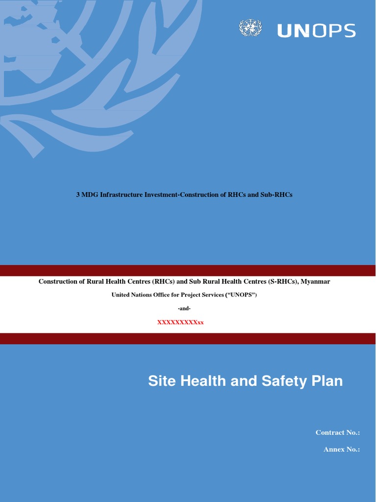Annex 5 - Health and Safety Plan | PDF | Personal Protective Equipment ...