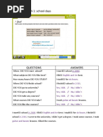 ESL Conversation Questions - School (I-TESL-J) | PDF | Schools ...