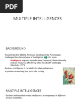 The 9 Intelligences of MI Theory | PDF | Intelligence | Theory