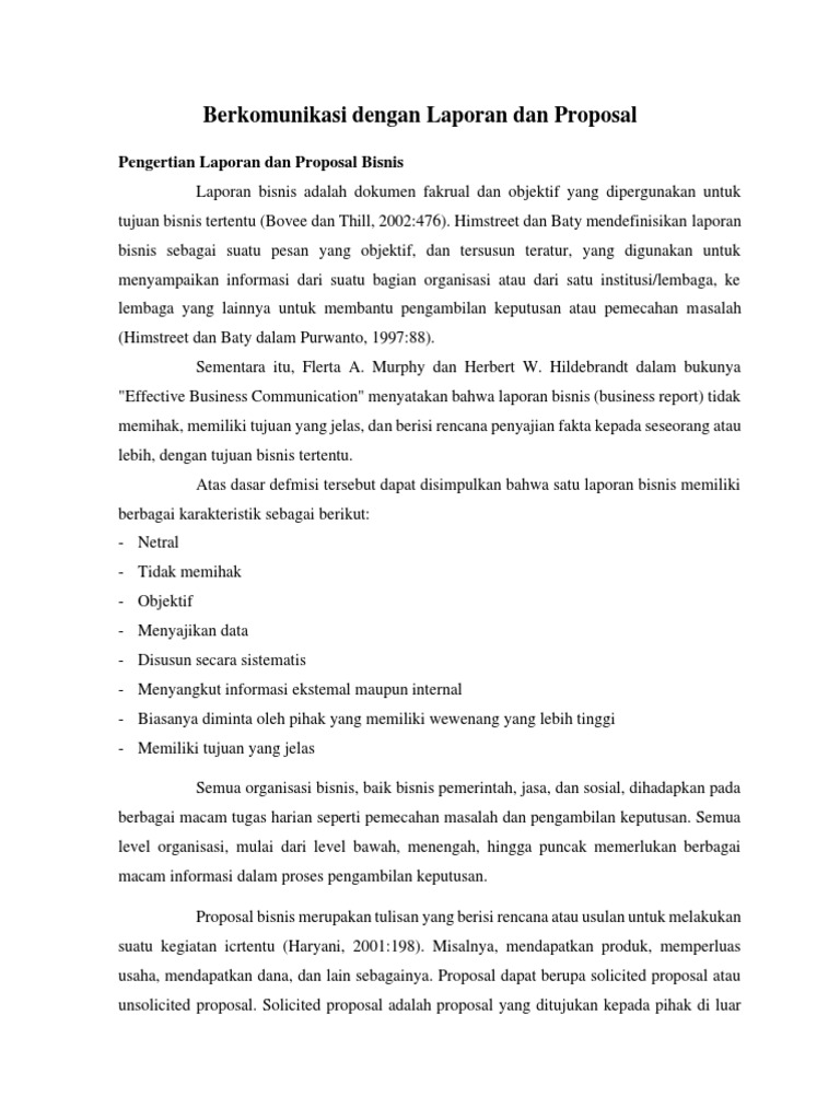 COMMUNICATING THROUGH REPORTS AND PROPOSALS | PDF