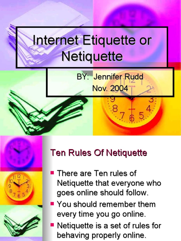 Netiquette | PDF | Internet | Cyberspace
