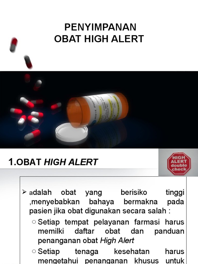 Penyimpanan Obat High Alert | PDF
