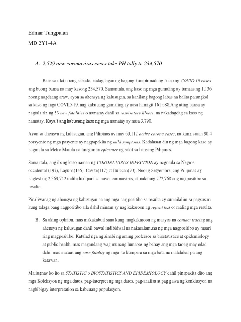 Balitang Filipino | PDF