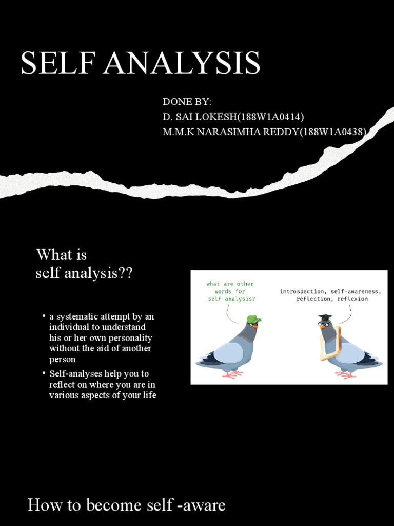 Effective Self-Analysis Techniques | PDF