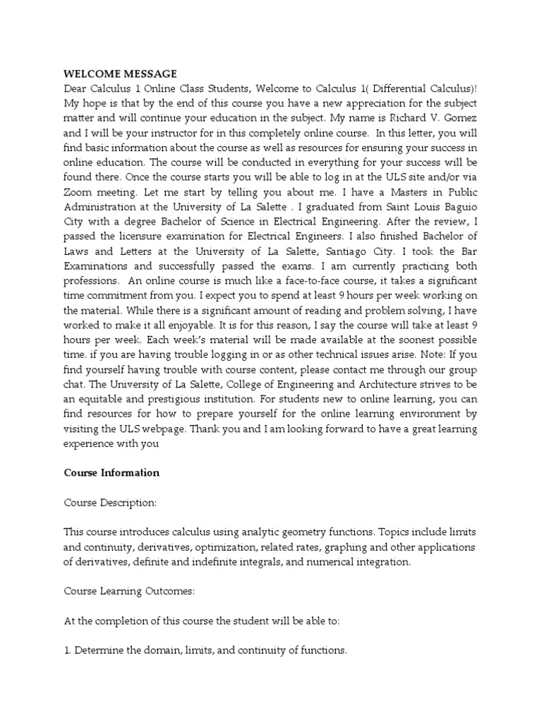 Module Calculus Pdf Derivative Tangent