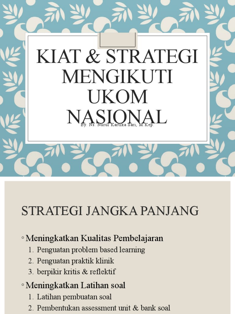 Tips & Trik Lulus Ukom KMB | PDF