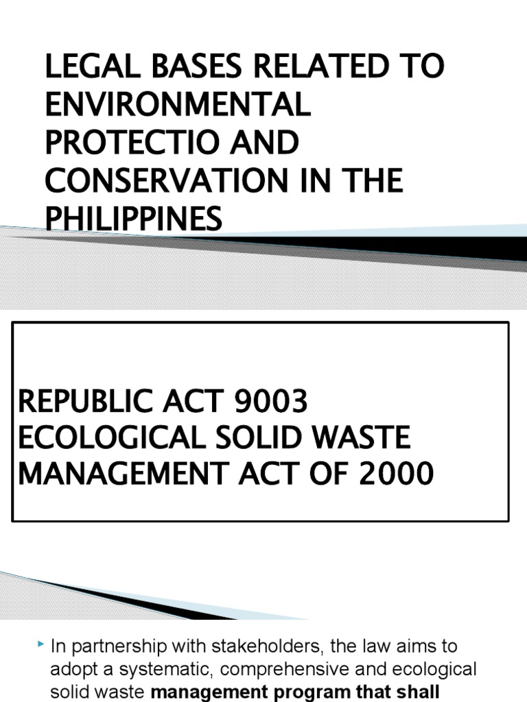 List of Environmental Laws | PDF | Environmental Law | Waste Management
