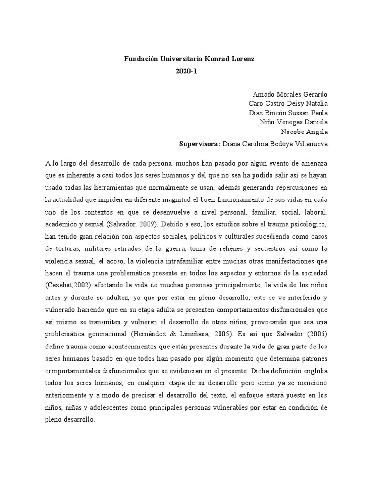 TBRI | PDF | Teoría de apego | Trauma psicólogico