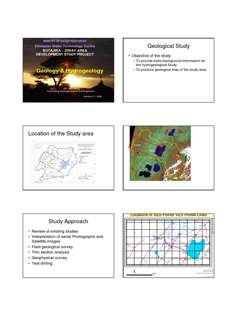 Geological Study: Geology & Hydrogeology | PDF | Cartography ...