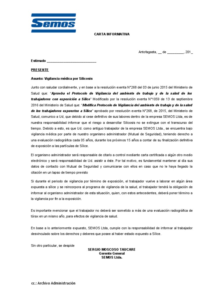 Carta Informativa | PDF | Gobierno | Médico de atención primaria