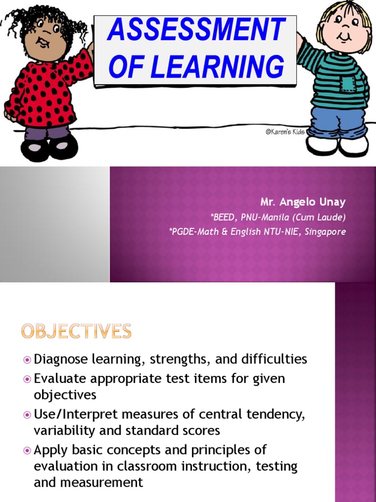 Assessment of Learning SLRC PNU | PDF | Multiple Choice | Educational ...