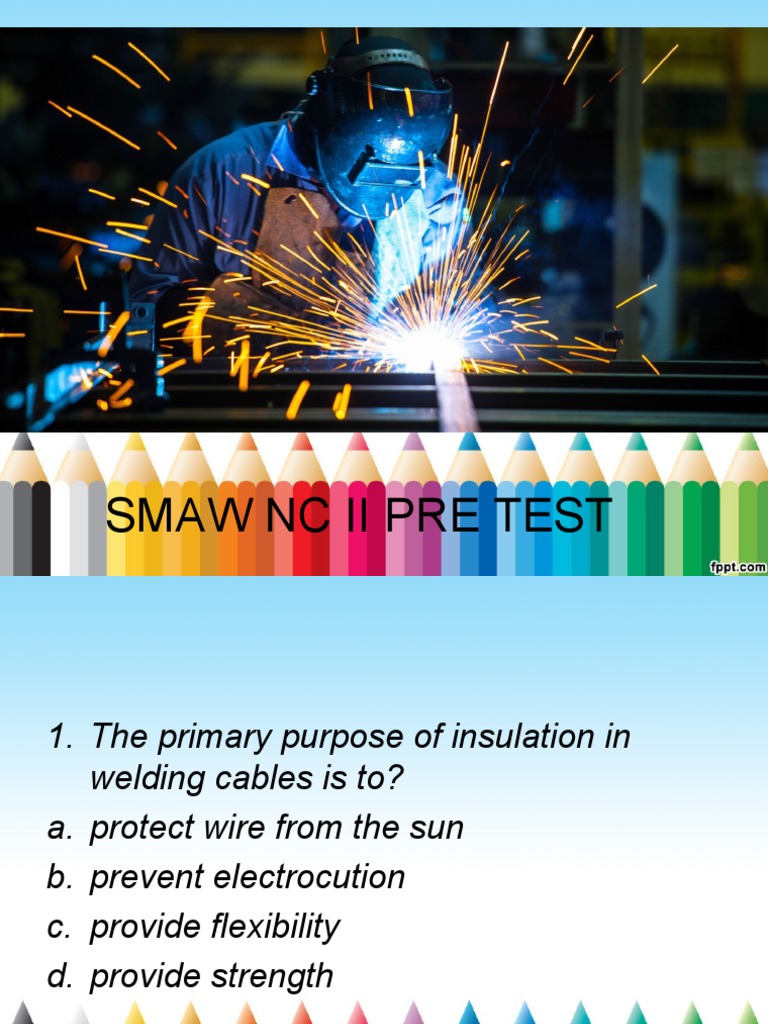 Smaw NC Ii Pre Test | PDF | Welding | Construction
