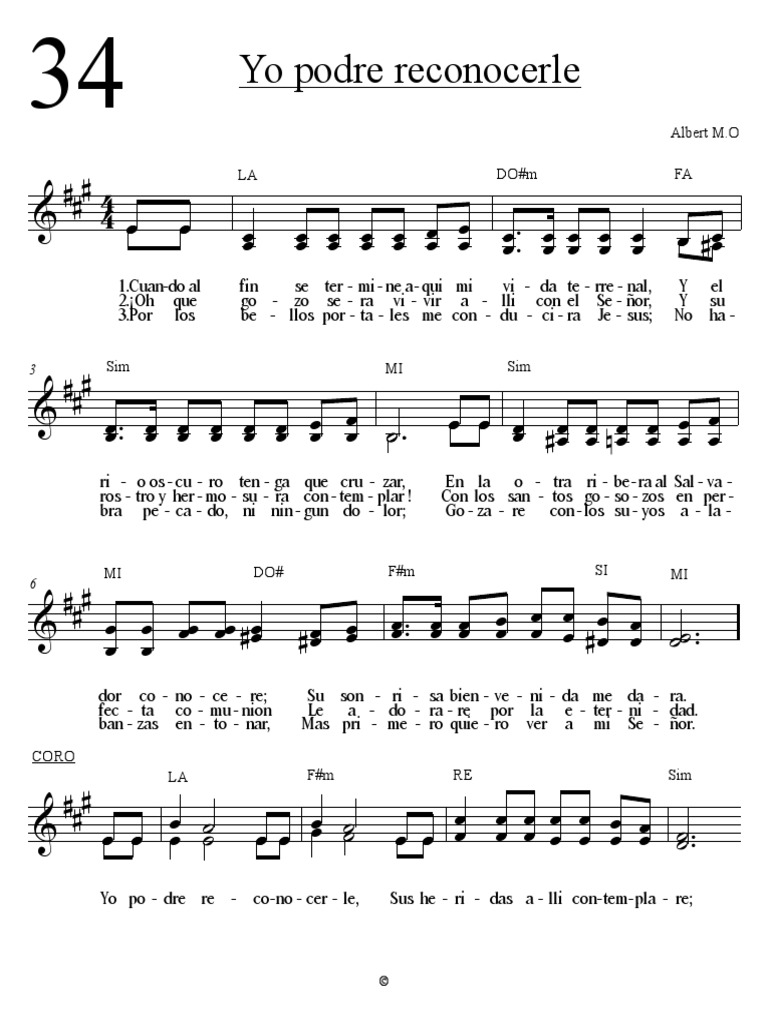 Yo Podre Reconocerle | PDF