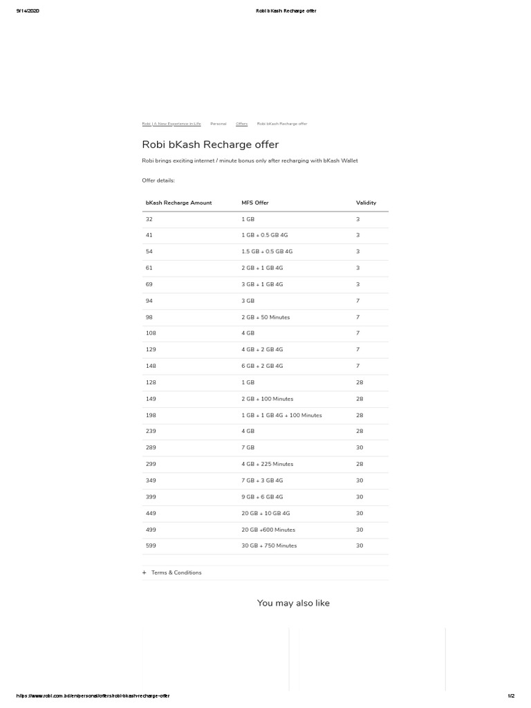 Robi Bkash Recharge Offer | PDF | Cyberspace | Business