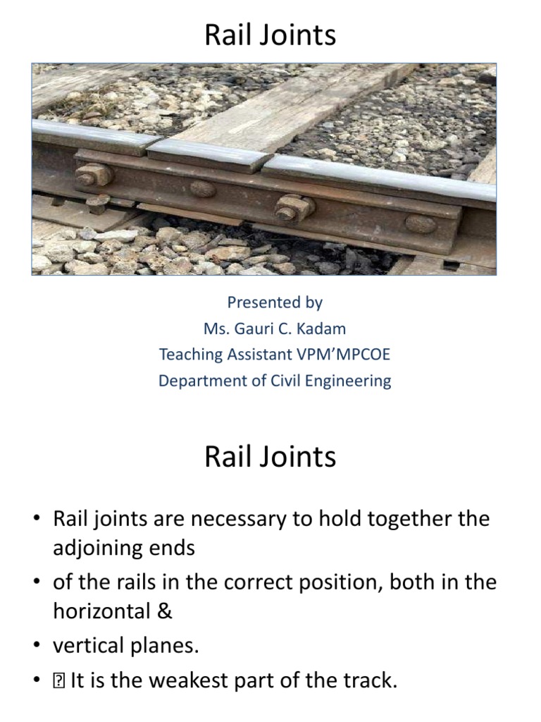 Rail Joints | PDF | Track (Rail Transport) | Land Transport