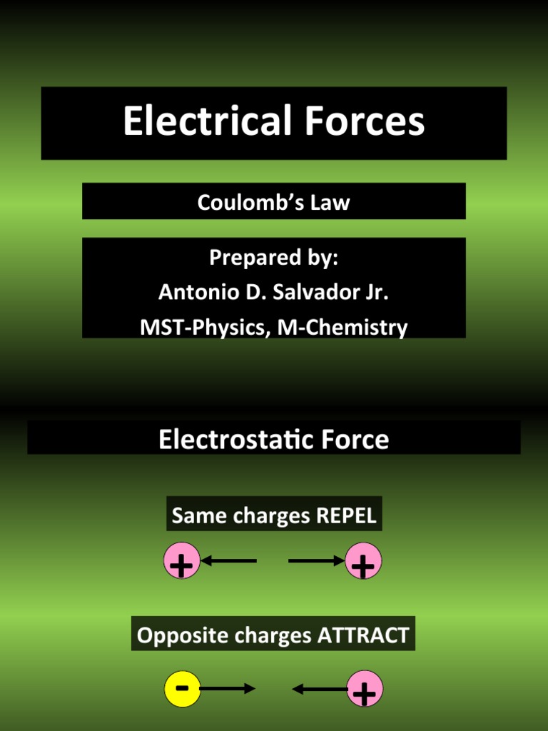 Coulomb's Law and Electrostatic Forces | PDF | Electrostatics ...