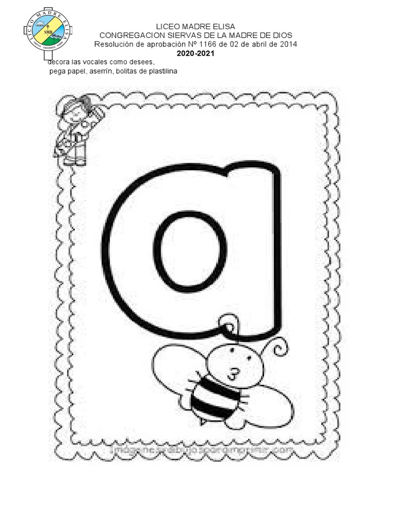 Vocales Para Decorar Pdf 