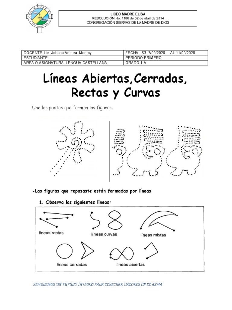 Actividades de Líneas para Primer Grado | PDF | Enseñanza de matemática