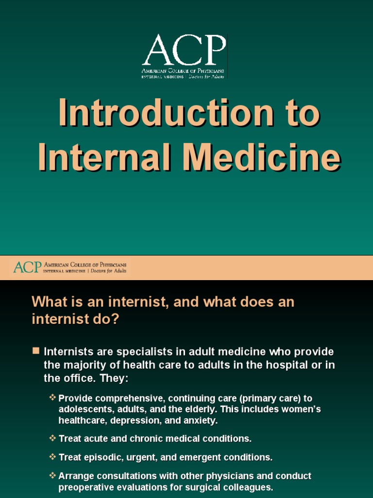 000-Intro To Internal Medicine | PDF | Internal Medicine | Residency ...