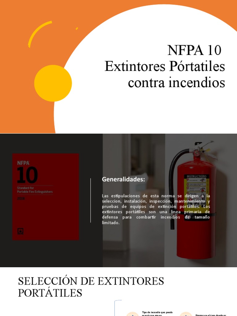 Guía de Extintores Portátiles NFPA 10 | PDF | Naturaleza | Science