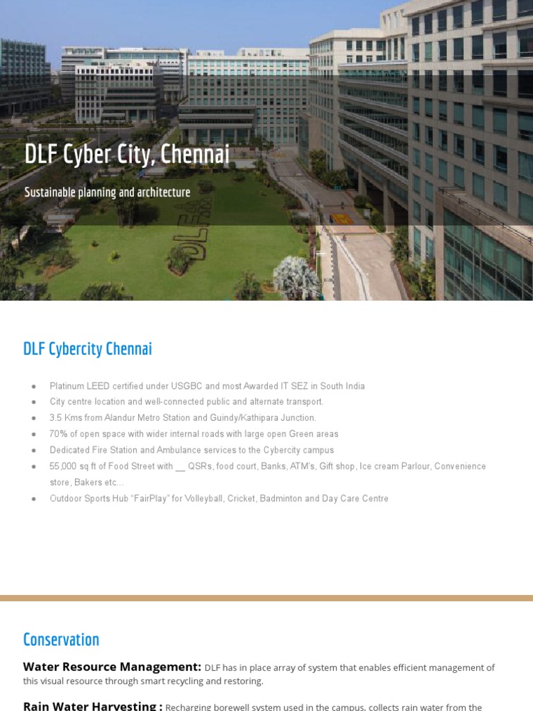 DLF Chennai PDF | PDF | Leadership In Energy And Environmental Design ...