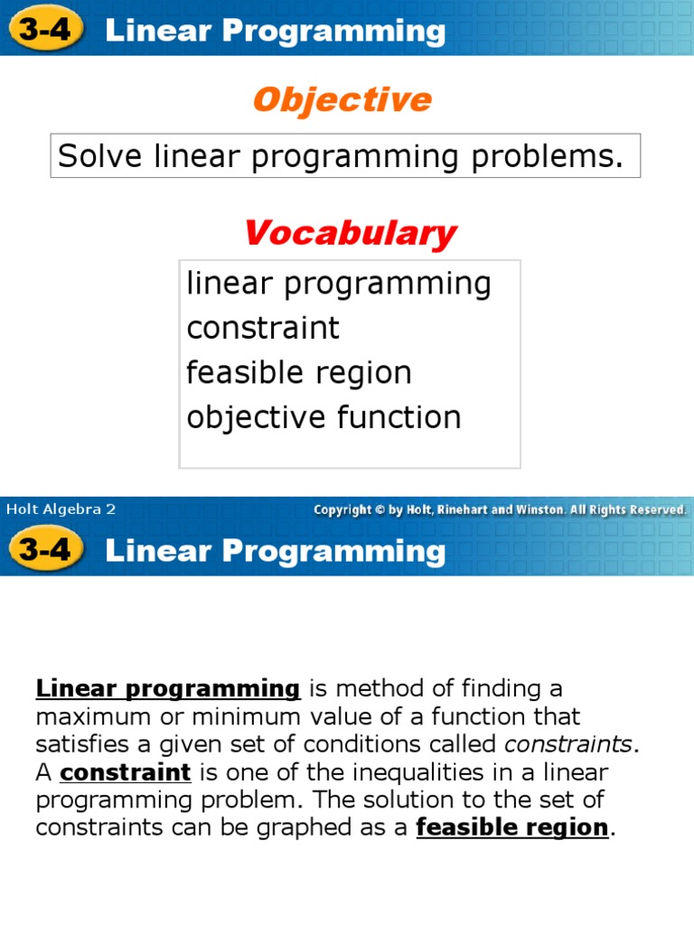 Linear Programming | PDF | Linear Programming | Vertex (Graph Theory)
