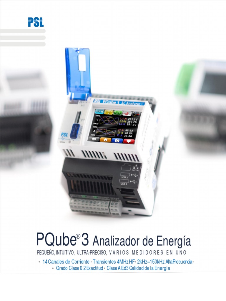 PQube-3-Brochure-Esp Def | PDF | USB | Electrónica